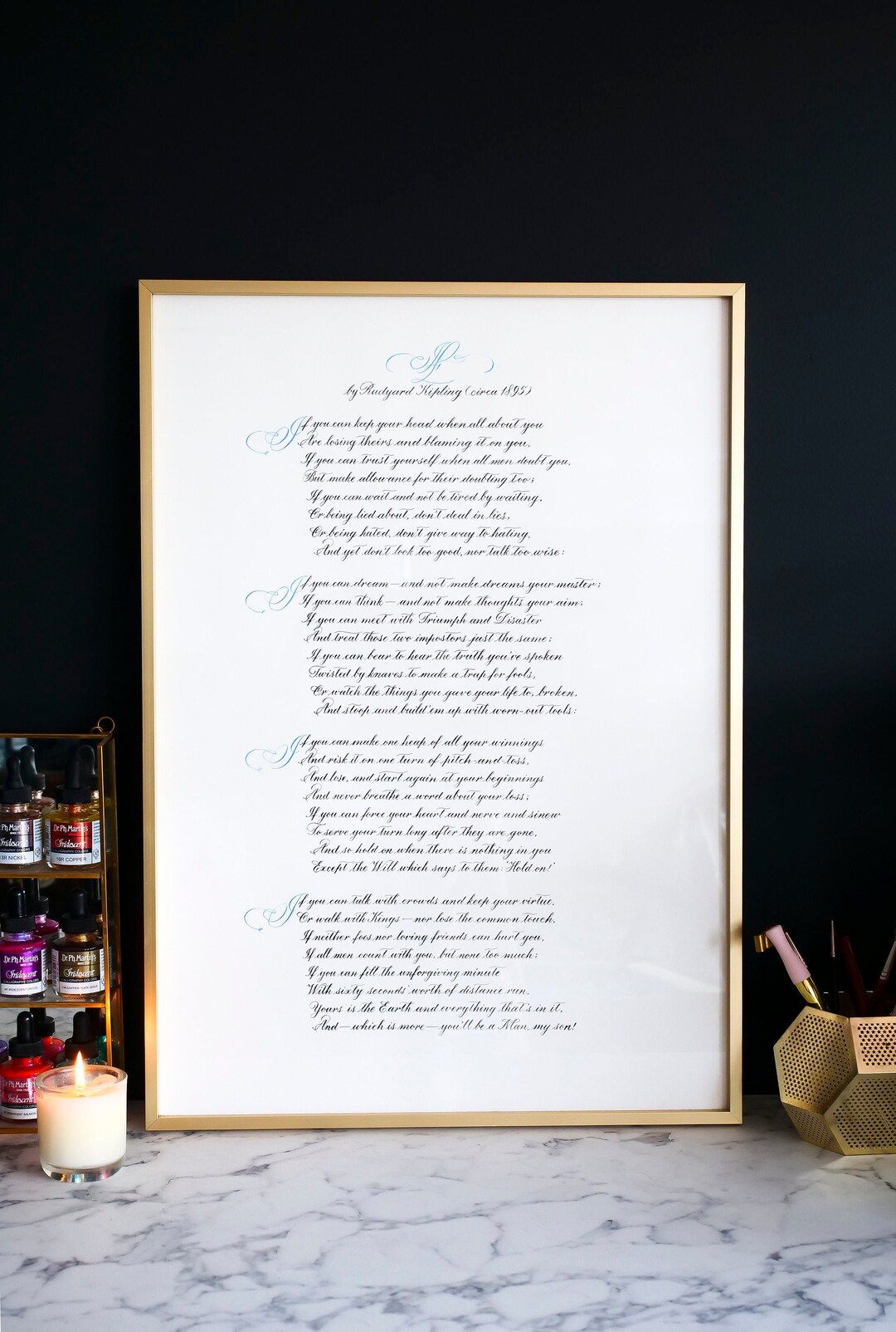 Custom Handwritten Poem in Traditional Calligraphy • Keepsake Gift ...