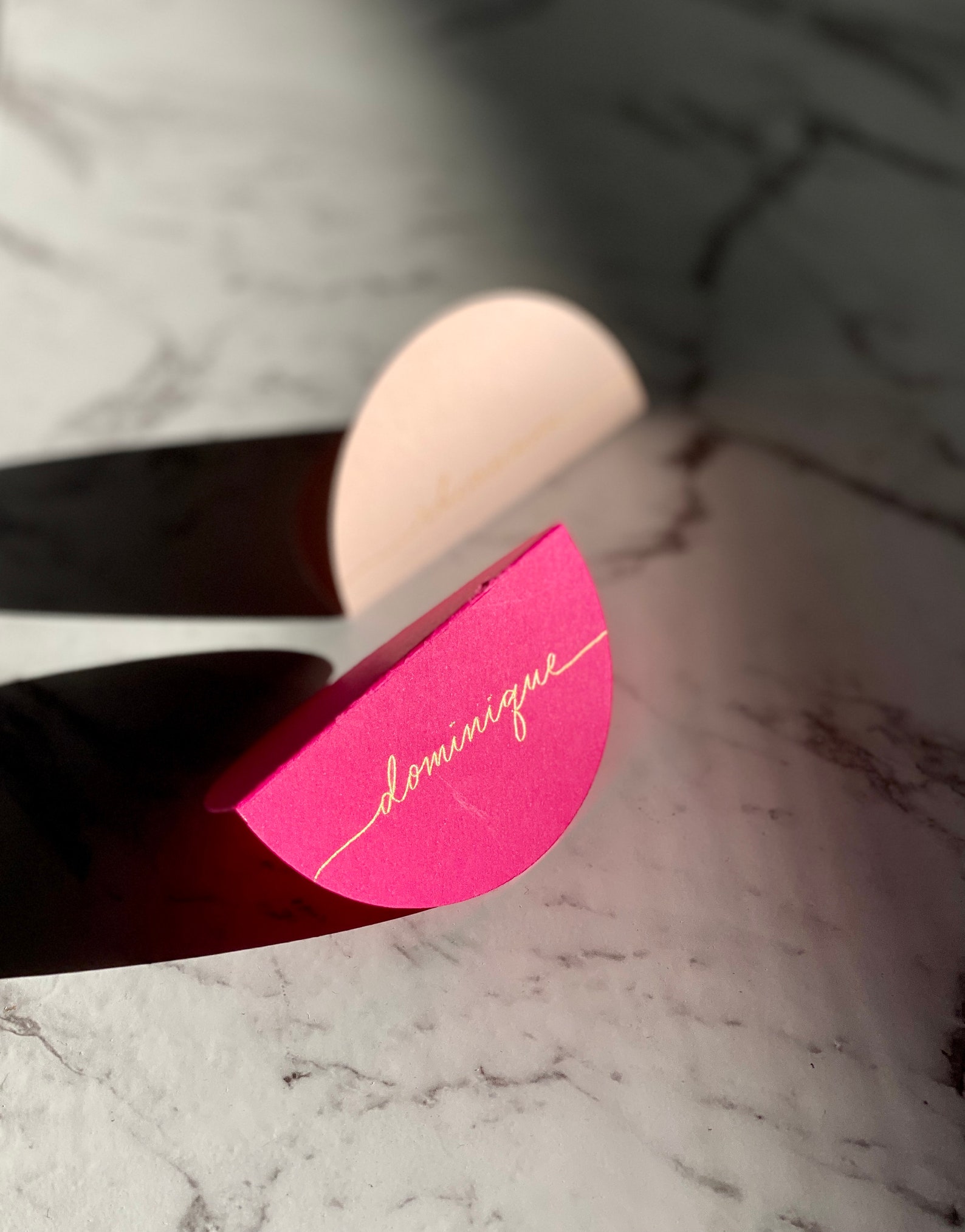 Semi-circle Place Cards Wedding/events/hens/bridal Shower | Etsy