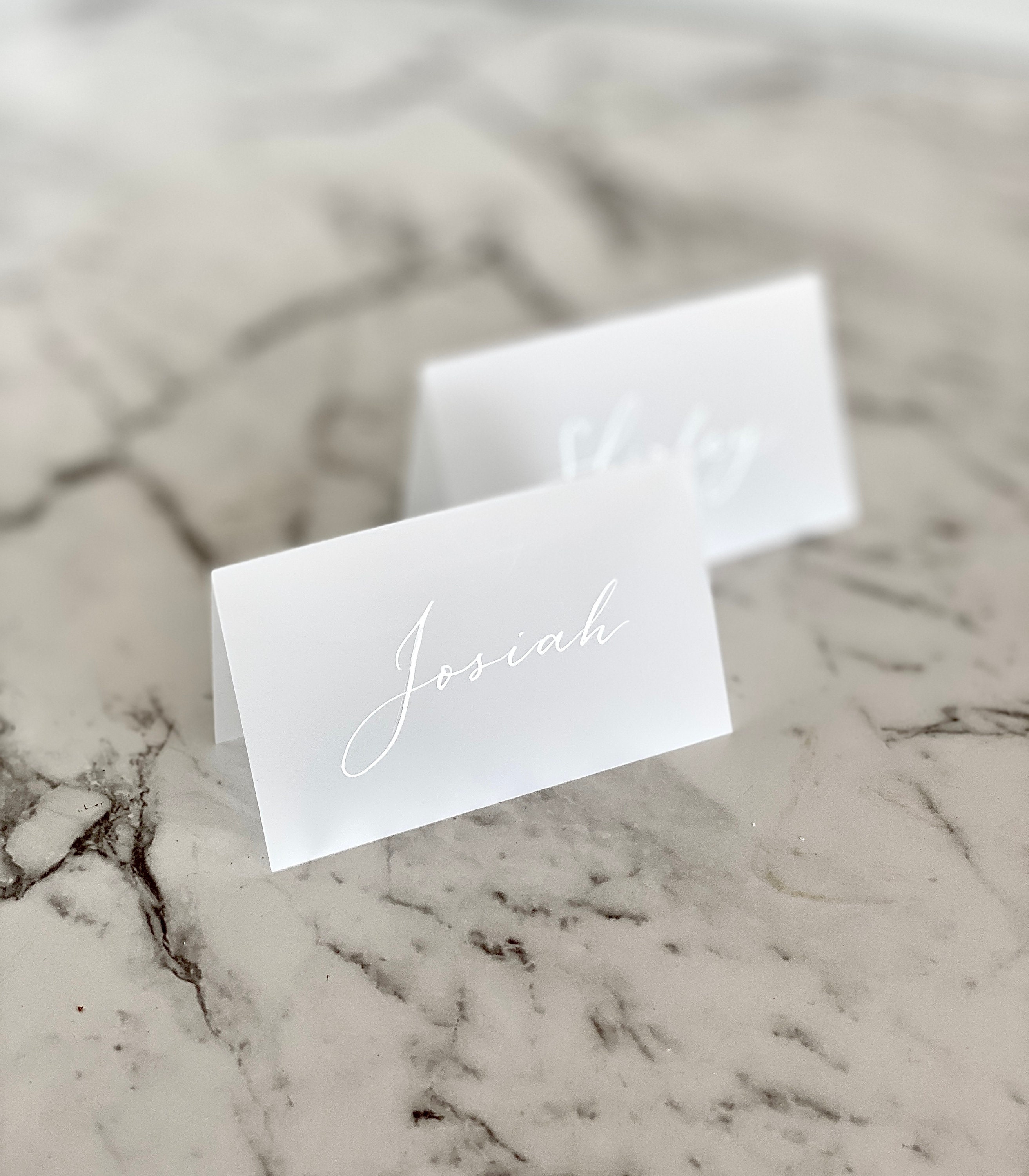 Calligraphy/handwritten Wedding Event Place Cards in Modern - Etsy ...