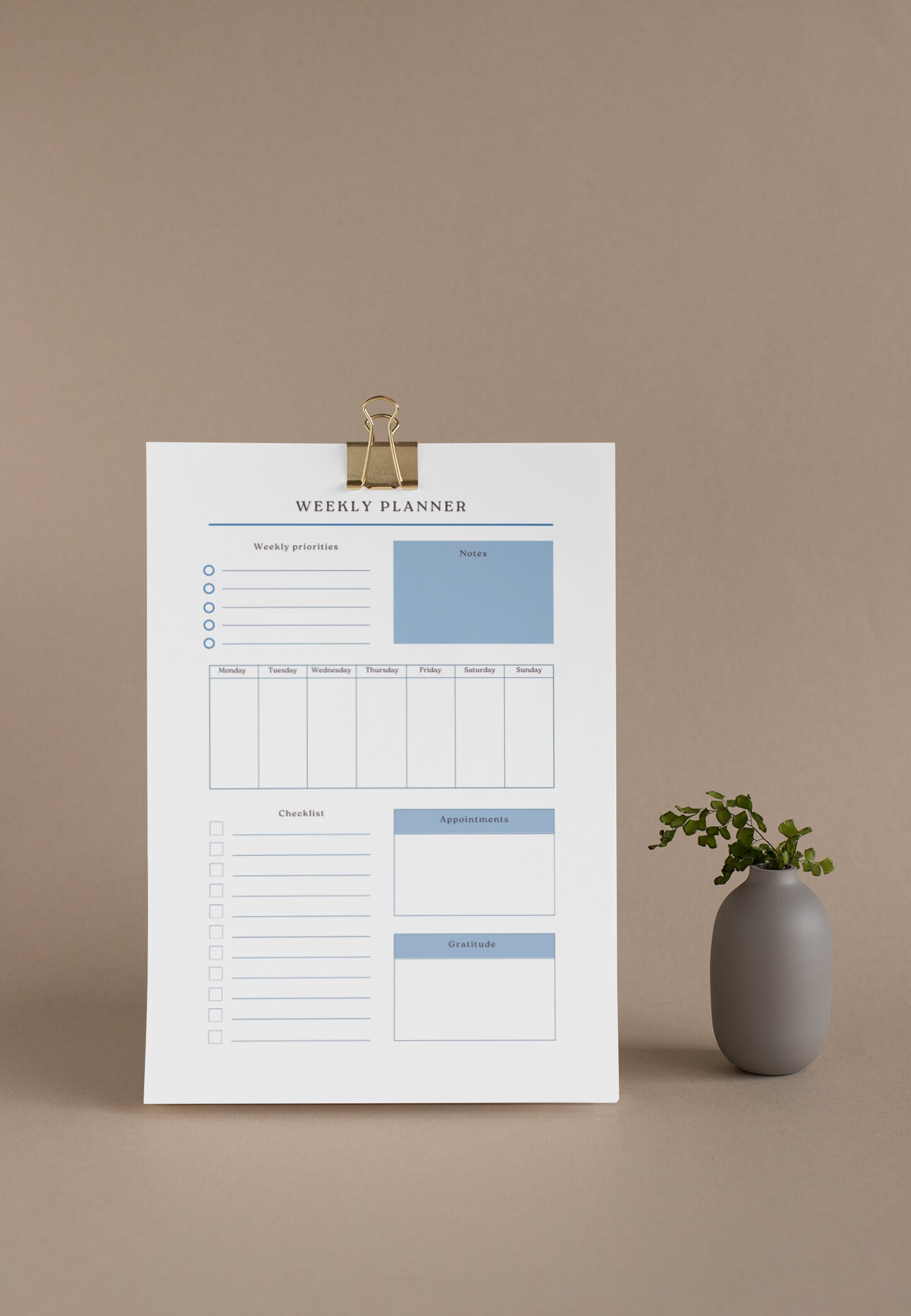 Weekly Planner (digital Download) - Etsy
