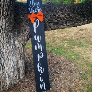 Tall Fall Welcome Sign, Pumpkin Welcome Sign, Fall Pumpkin Welcome Sign ...