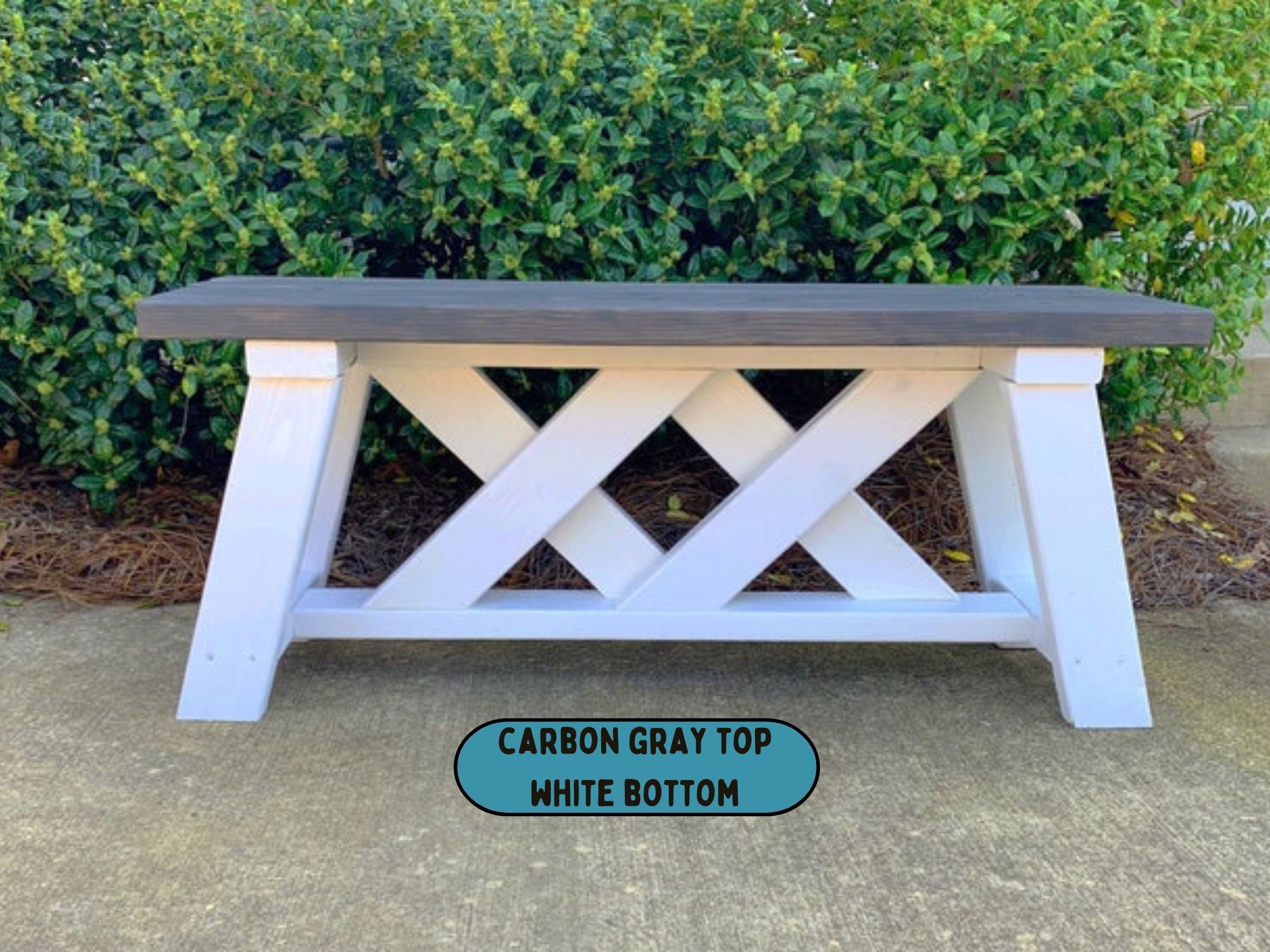 White Wooden Bench
