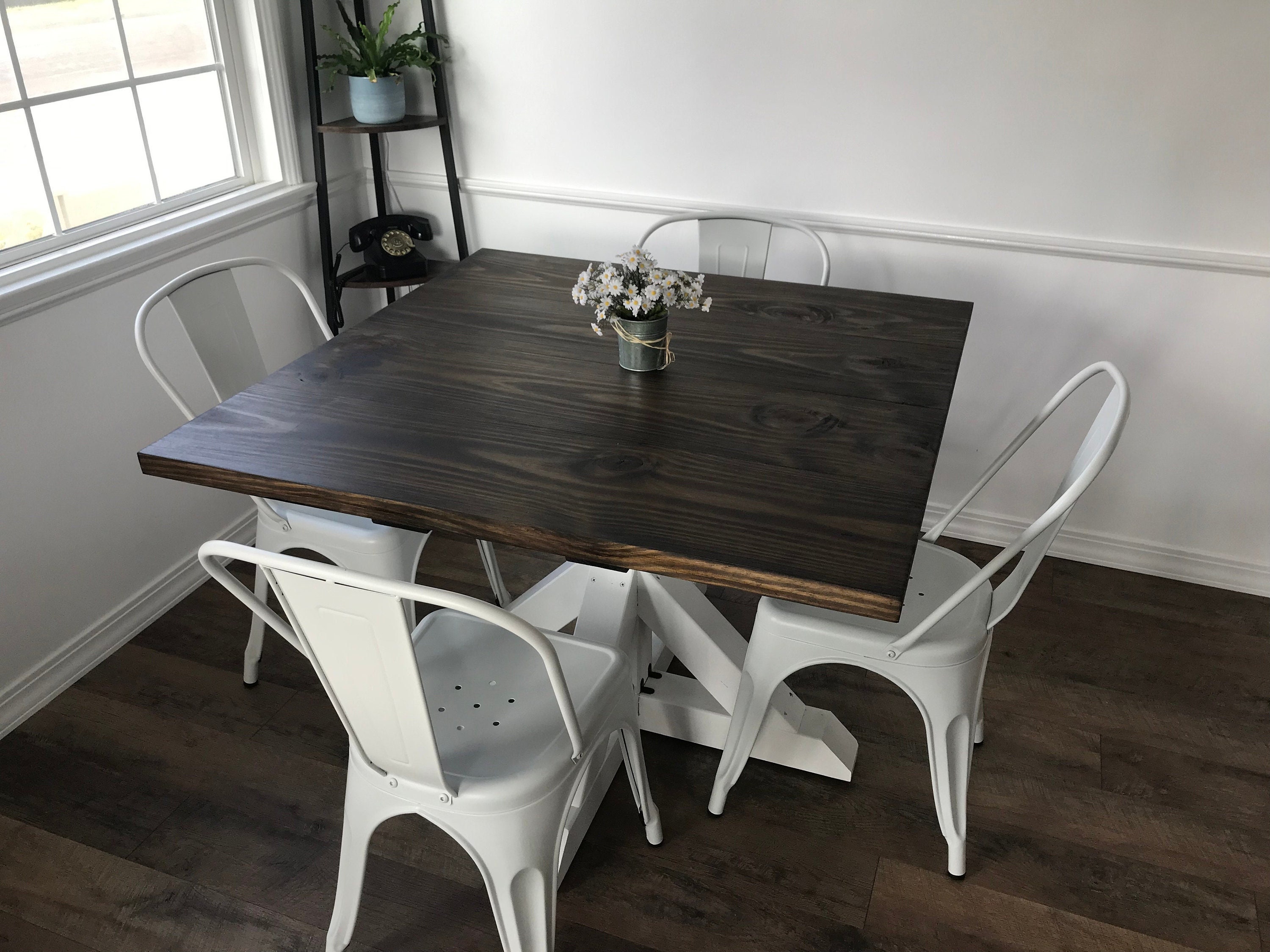 Farm House Table Dining Table Square Farm Table Square - Etsy