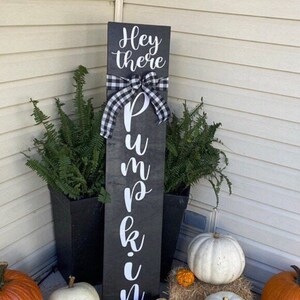 Tall Fall Welcome Sign, Pumpkin Welcome Sign, Fall Pumpkin Welcome Sign ...