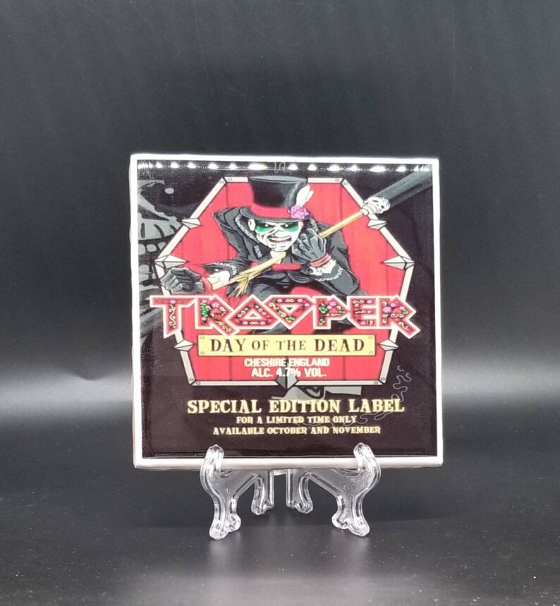 Iron Maiden Beer Label Custom Made Ceramic Tile Bar Coasters - Etsy