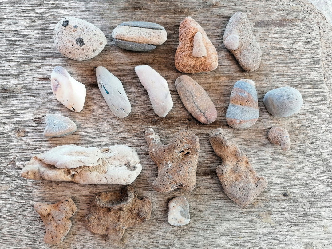 Strange Rocks, 18 Pcs, Funny Shape Beach Stones, Greek Beach Pebbles - Etsy