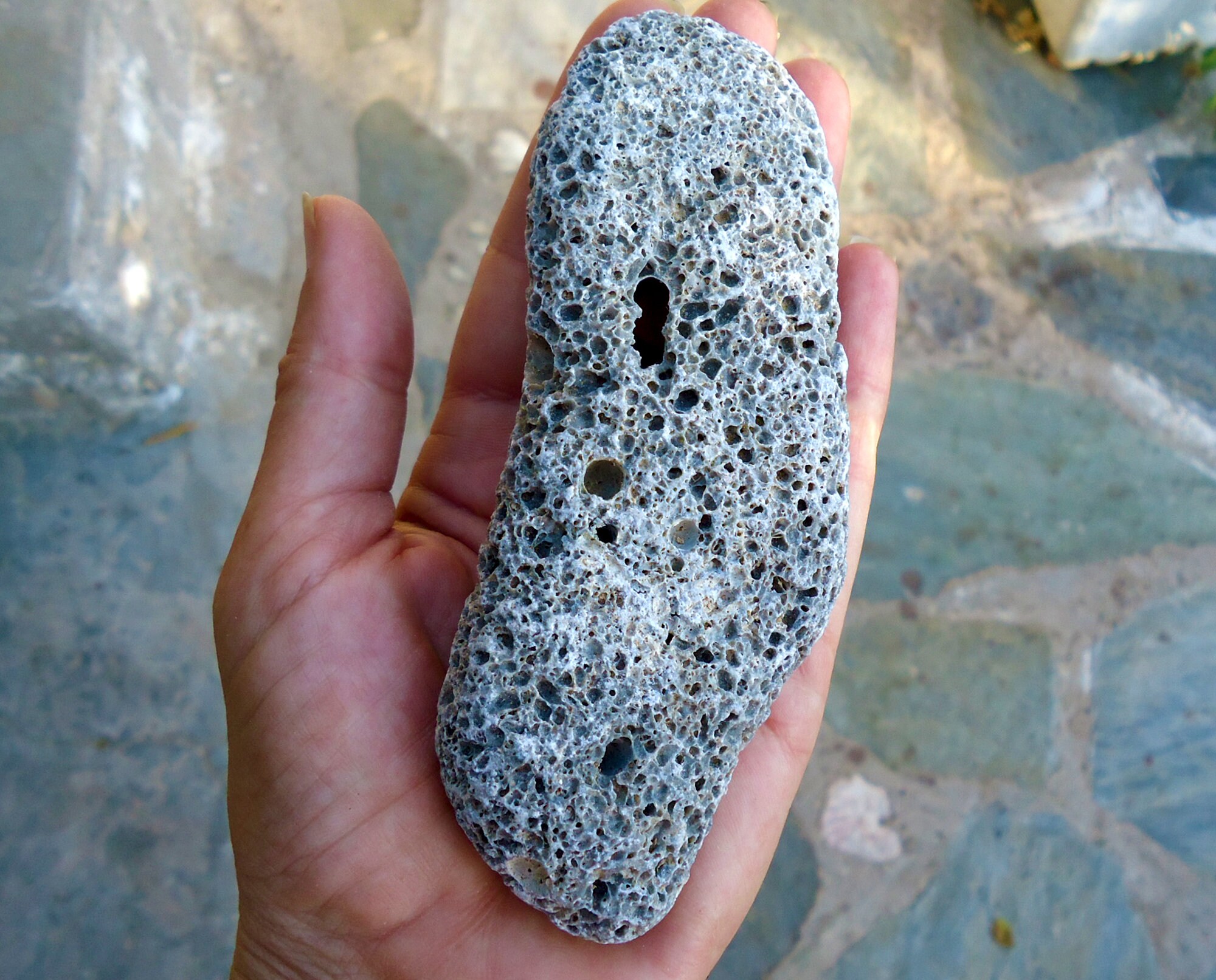 Funny Face Stone Hag Stone Beach Stone With Natural Holes - Etsy