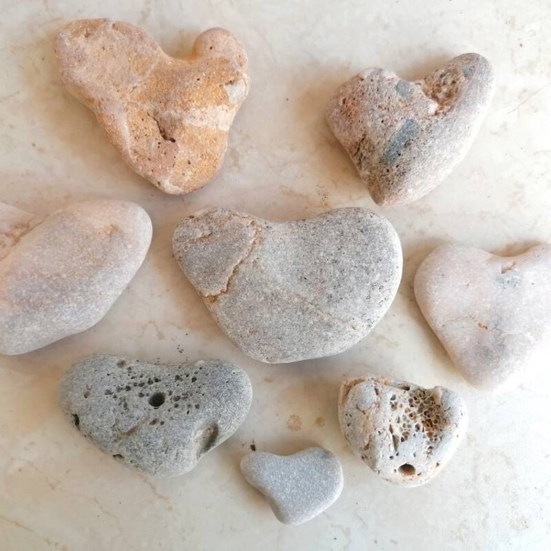Heart Pebbles - Etsy