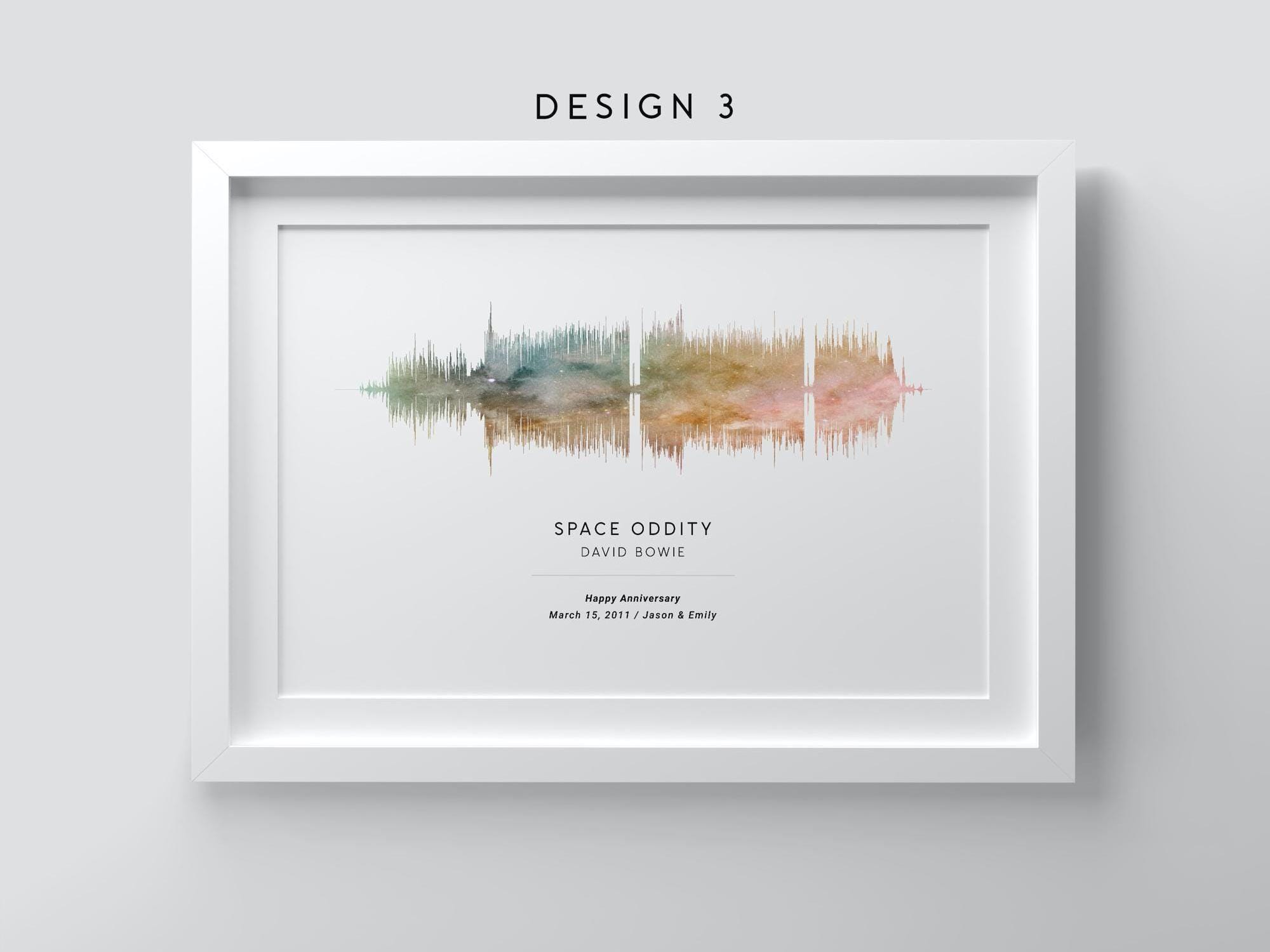 Custom Sound Wave Art,soundwave Art Print,music Wall Art,wedding Song ...