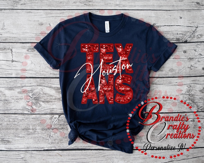 Houston Texans Sequin Letters - Etsy