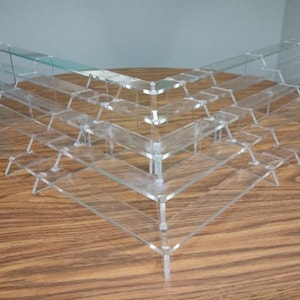 Acrylic Riser Display Corner Shelf - Perfect for Creating a Continuous ...