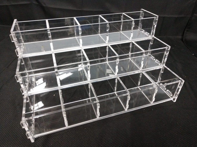 Acrylic Riser Display Shelf - "v7-15" Model - Perfect for Tumbles and ...