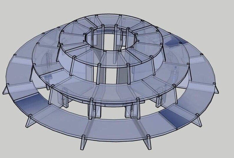 Acrylic Riser Display Curved Shelf - Perfect for Creating a Continuous ...