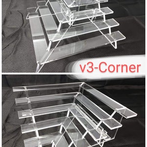 Acrylic Riser Display Corner Shelf - Perfect for Creating a Continuous ...