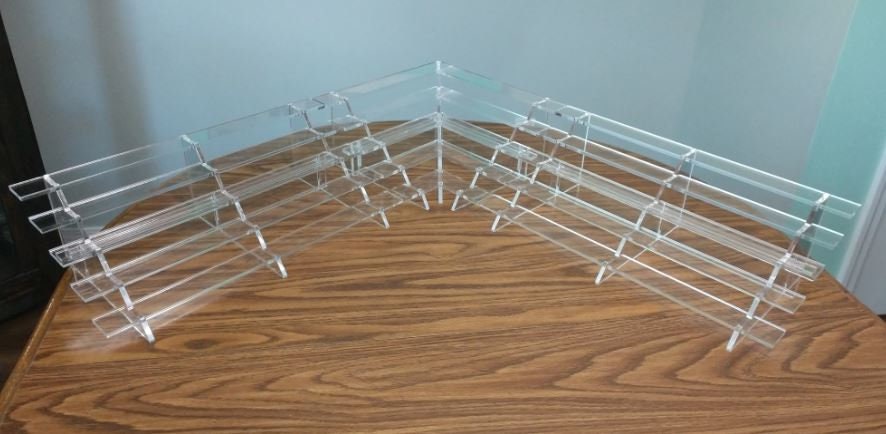 Acrylic Riser Display Corner Shelf Perfect for Creating a - Etsy