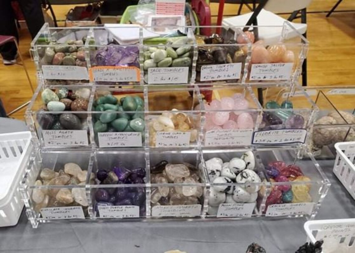 Acrylic Riser Display Shelf - "v7-15" Model - Perfect for Tumbles and ...