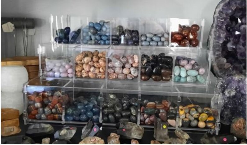 Acrylic Riser Display Shelf - "v7-15" Model - Perfect for Tumbles and ...