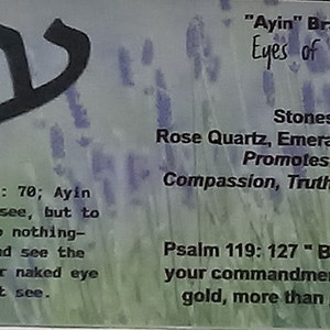 Eyes of Love: Ayin Hebrew Letter Bracelet Gemstones Rose Quartz ...