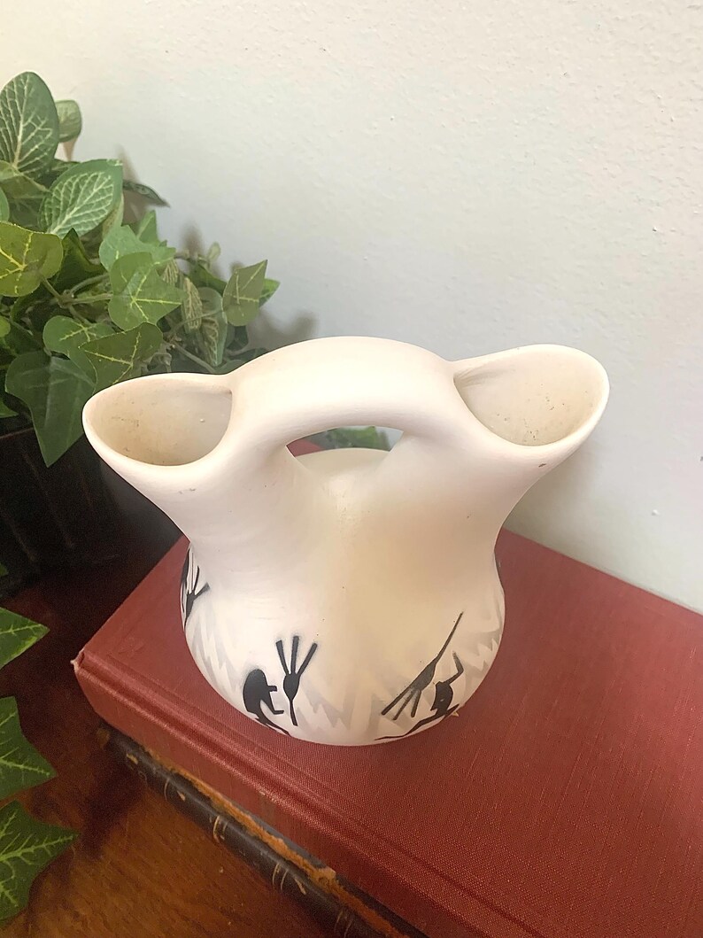 Vintage Navajo Wedding Vase | Signed Pottery Southwestern Boho Decor - Etsy