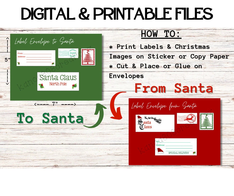 Digital Santa Letter Letter to Santa KIT for Christimas - Etsy