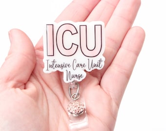 Nurse Badge Reel Icu - Etsy