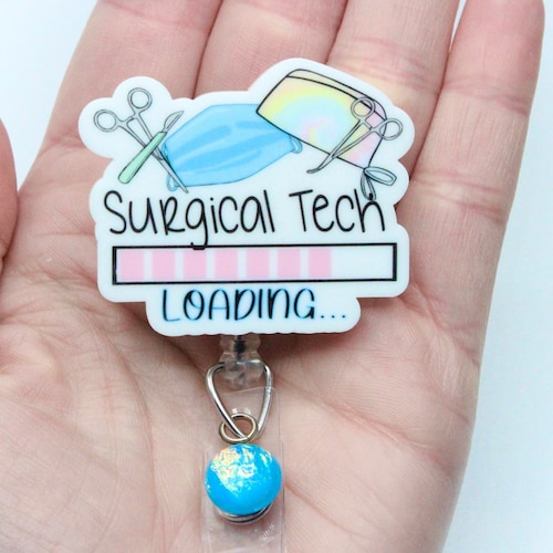 Surgical Tech in Progress Surgical Tech Student Badge Reel - Etsy