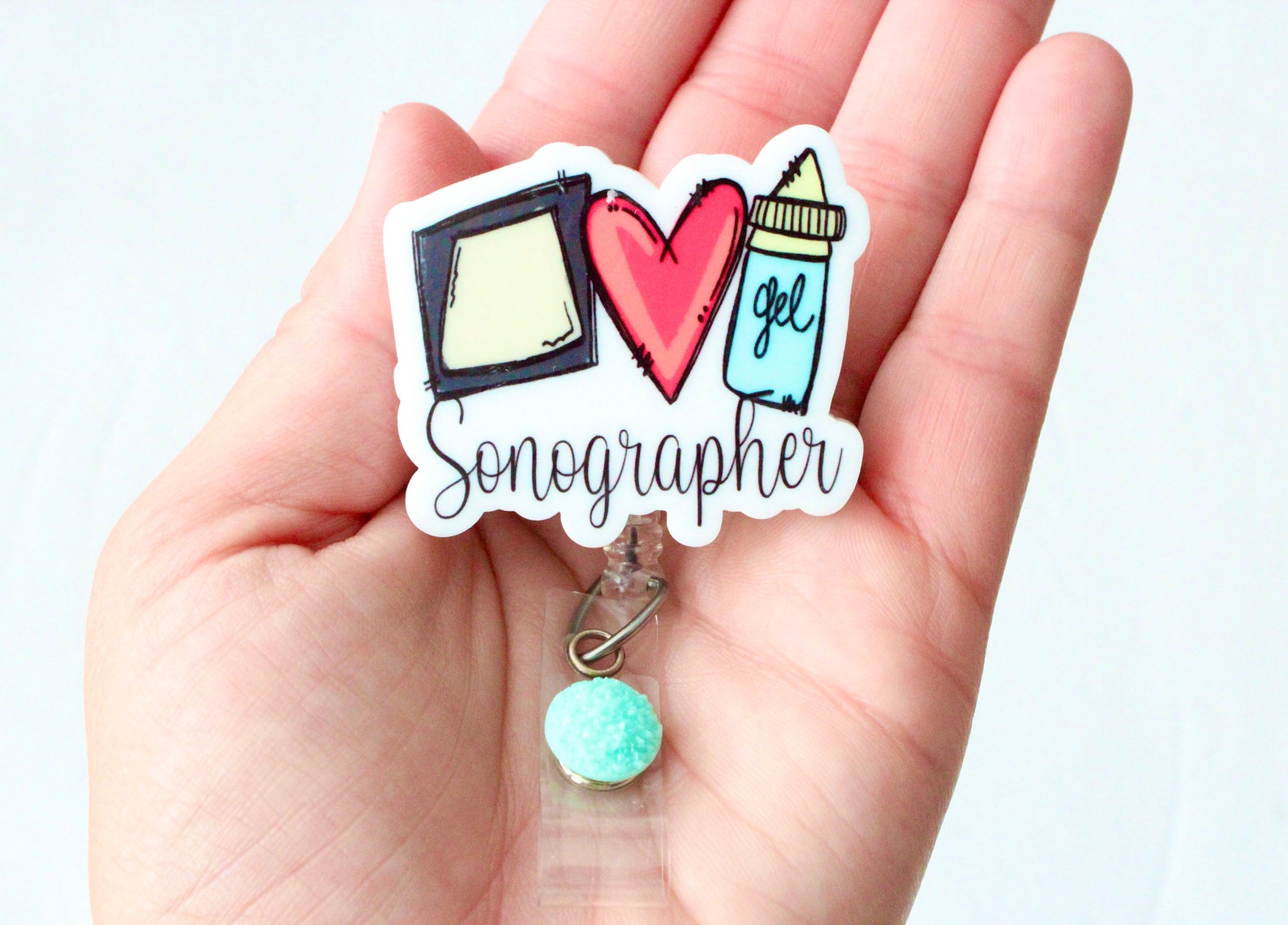 Sonographer Badge Reel Sonogrpher Ultrasound Ultrasound - Etsy