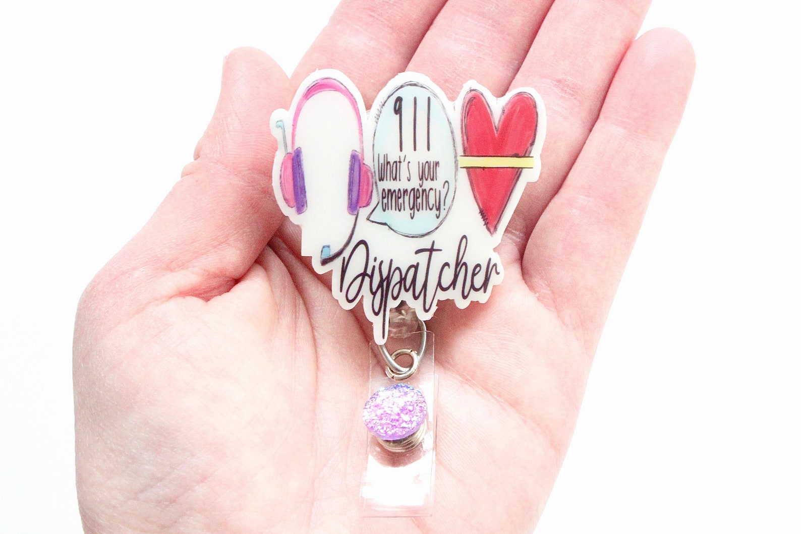 911 Dispatcher Badge Reel 911 Dispatcher 911 Dispatcher - Etsy