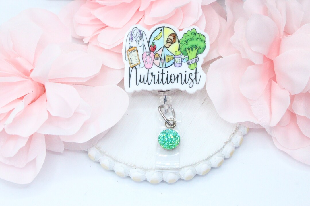 Nutritionist Badge Reel,nutritionist, Nutritionist Gift, Gift for ...