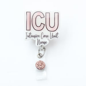 ICU Nurse Badge Reel- ICU Nurse- ICU- Intensive Care Unit Nurse- Nurse ...