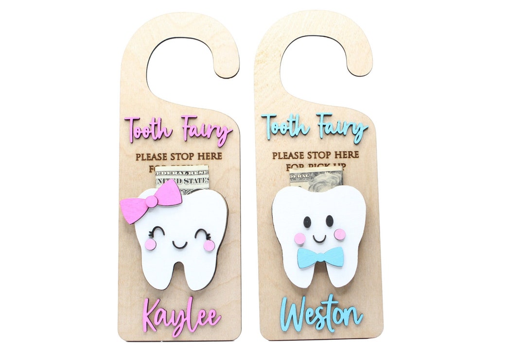 Tooth Fairy Door Hanger, Tooth Fairy, Door Hanger, Tooth Fairy Money ...