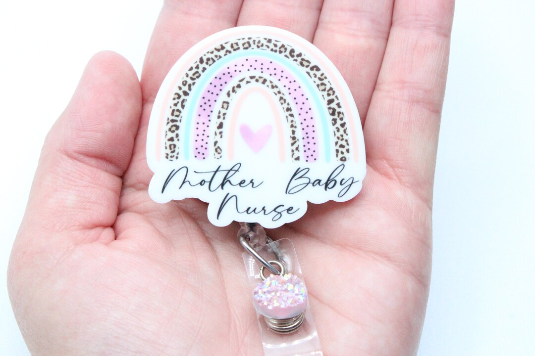 Mother Baby Nurse Badge Reel, Mother Baby Nurse, Postpartum Nurse ...