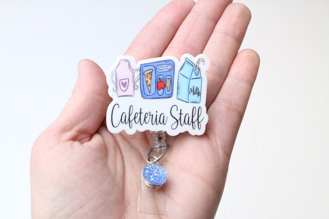 Cafeteria Staff Badge Reel Cafeteria Staff Lunch Lady - Etsy