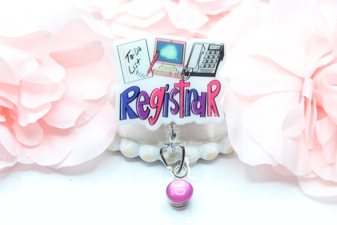 Registrar Badge Reel,registrar, Registrar Gift, Patient Registrar ...