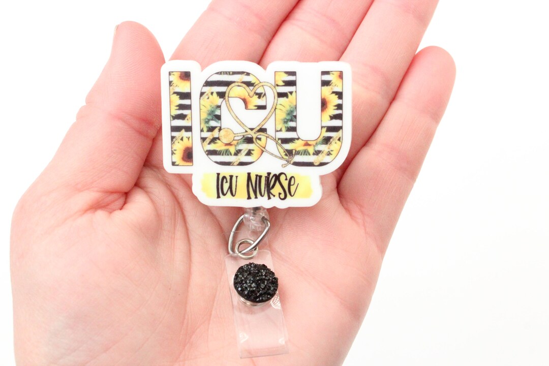 ICU Nurse Badge Reel, ICU, Badge Reel, ICU Nurse Gift, Intensive Care ...