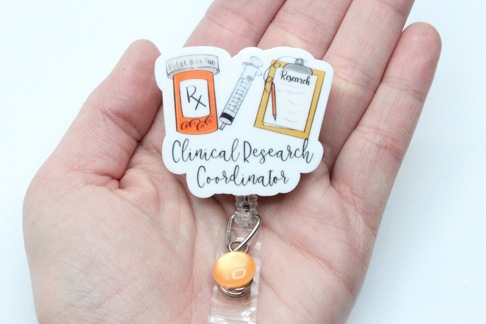Clinical Research Coordinator Badge Reel Clinical Research | Etsy