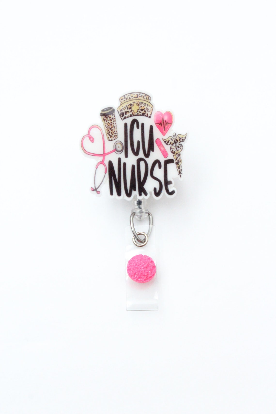 ICU Nurse Badge Reel ICU Nurse ICU Intensive Care Nurse | Etsy