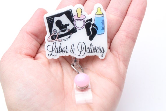 Labor and Delivery Labor and Delivery Badge Reel L & D | Etsy
