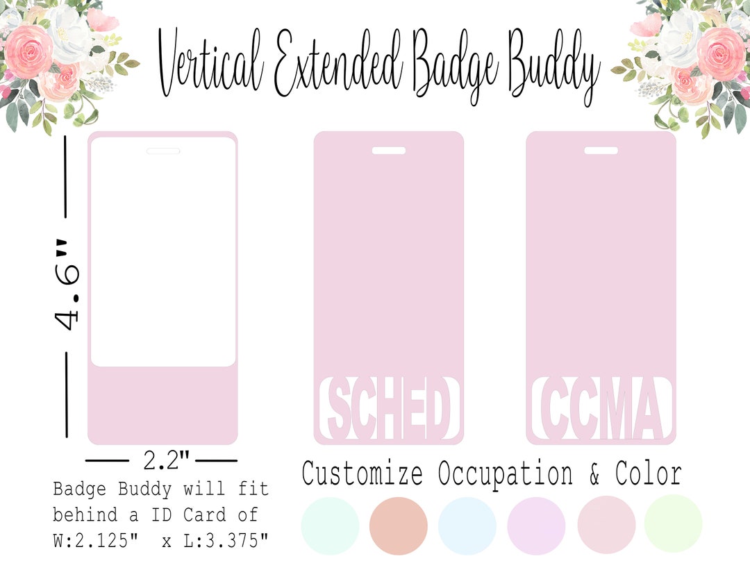 Badge Buddy, Badge Reel Buddy,badge Buddies, Badge Buddy Vertical ...