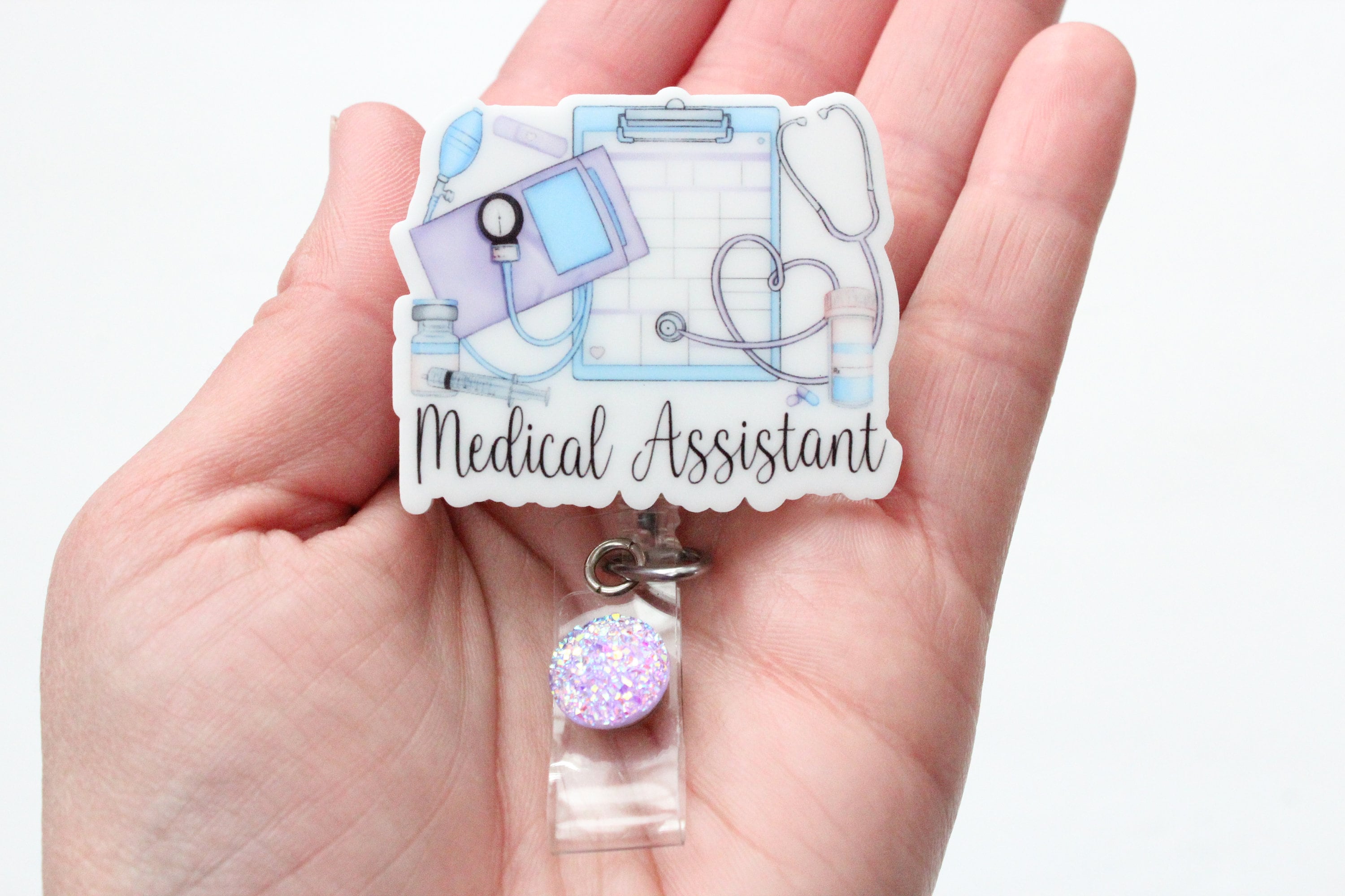Medical Assistant Badge Reel Medical Assistant MA Medical | Etsy