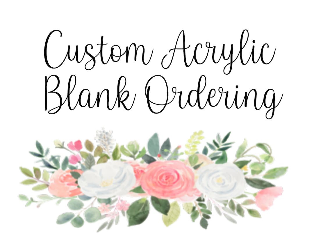 Acrylic Blanks, Custom Acrylic Blanks, Blanks, Badge Reel Blanks - Etsy