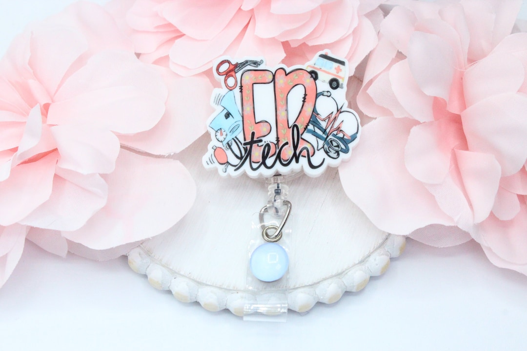 ER Tech Badge Reel, ER Tech,er Technician, Emergency Room Tech Gift ...