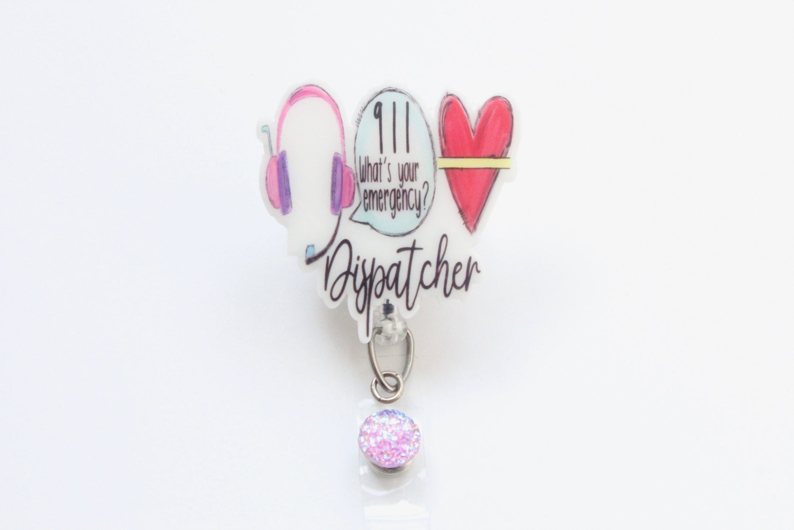 911 Dispatcher Badge Reel 911 Dispatcher 911 Dispatcher - Etsy