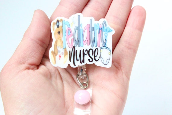 Pediatric Nurse Badge Reel Peds Nurse Badge Reel Pediatrics | Etsy