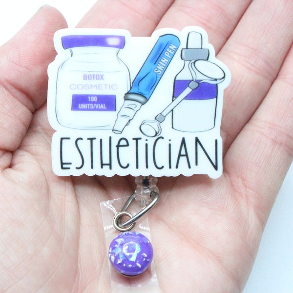 Esthetician Badge Reel - Etsy
