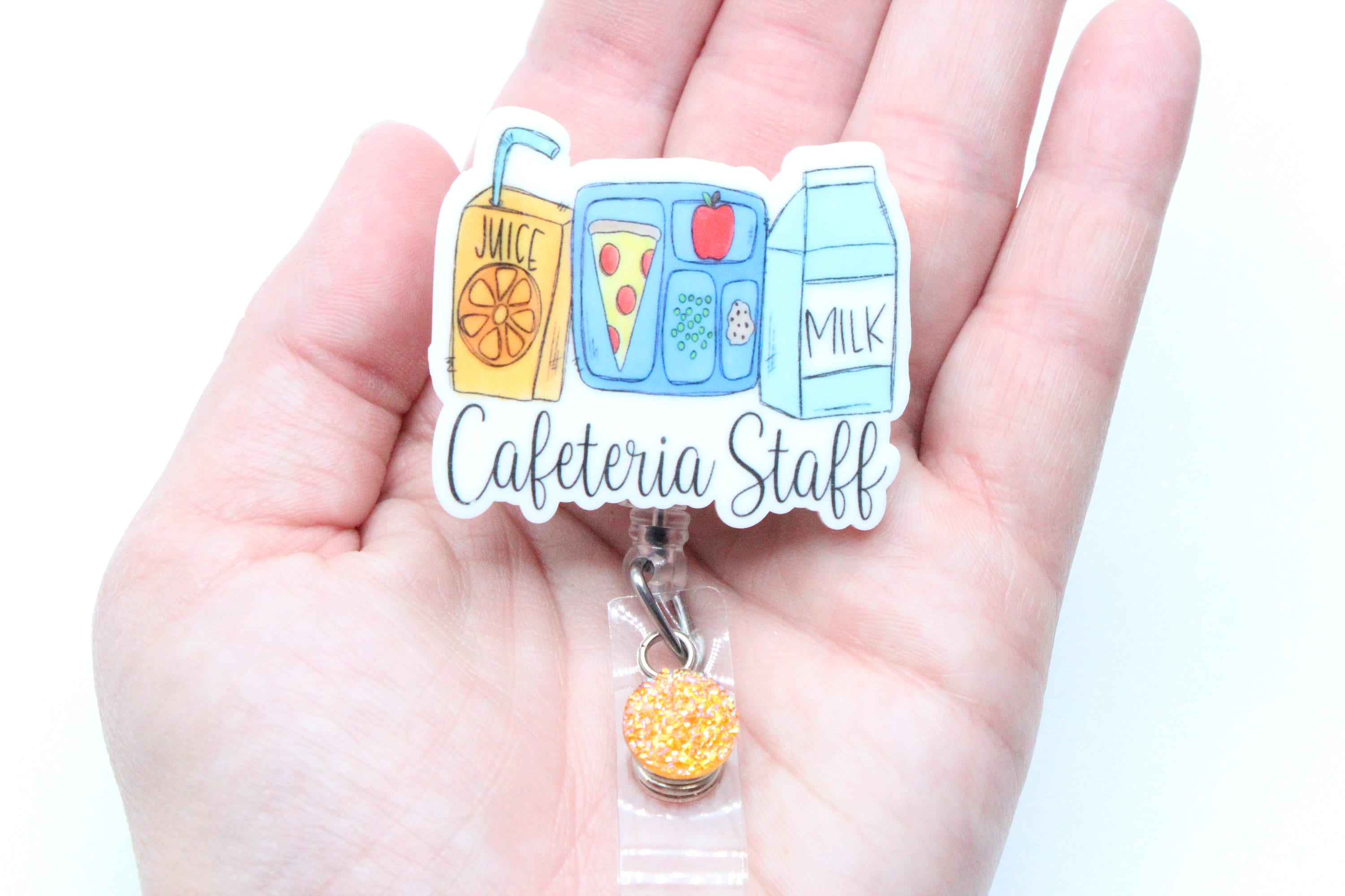 Cafeteria Staff Badge Reel, Cafeteria Staff, Lunch Lady, Cafeteria ...