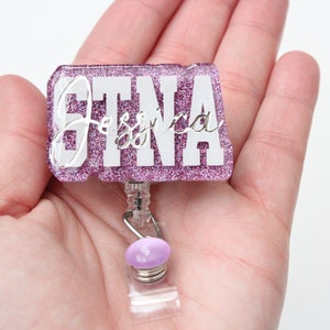 State Tested Nursing Assistant Badge Reel, STNA Badge Reel, Stna,state ...