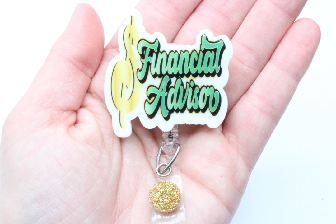 Financial Advisor,financial Advisor Badge Reel, Financial Advisor Gift ...