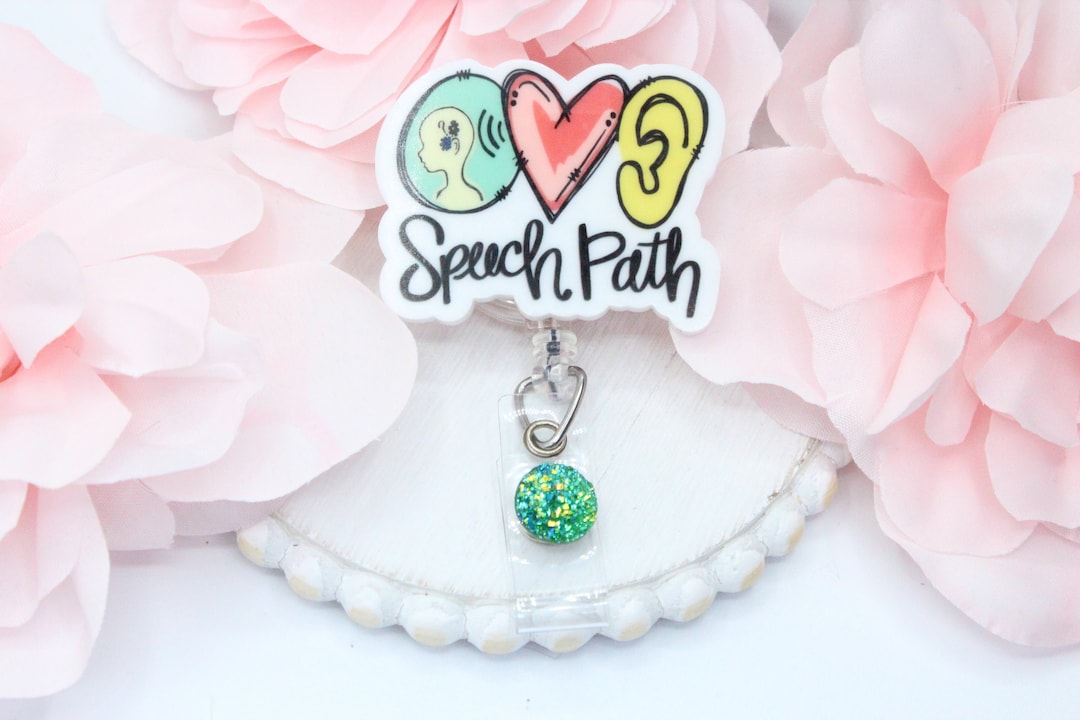 Speech Pathologist Badge Reel, SLP, Speech Language Pathologist, SLP ...