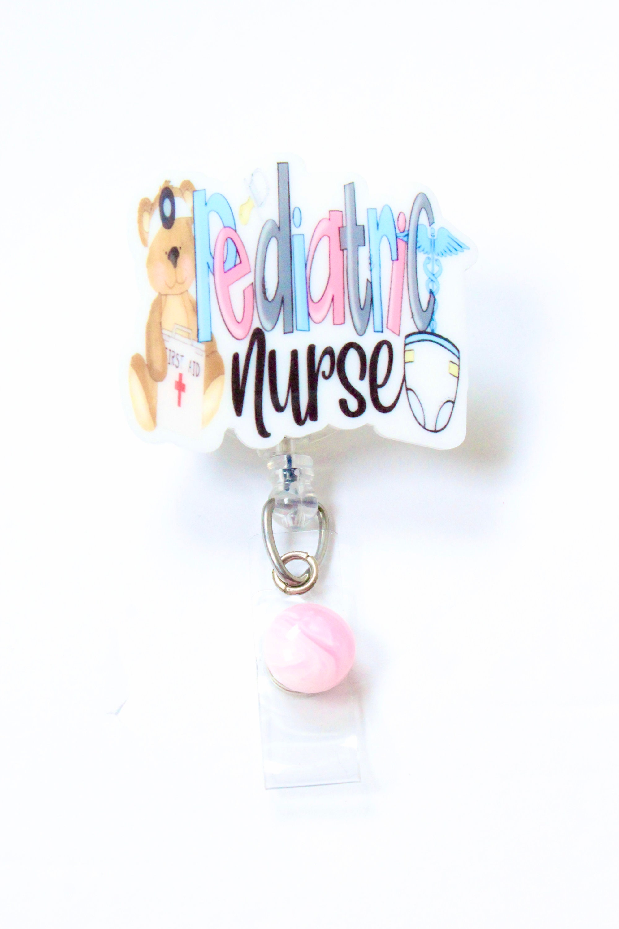 Pediatric Nurse Badge Reel Peds Nurse Badge Reel Pediatrics | Etsy
